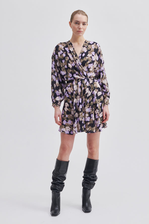 SECOND FEMALE Cast printed dress , Black – Amelie & Frank's