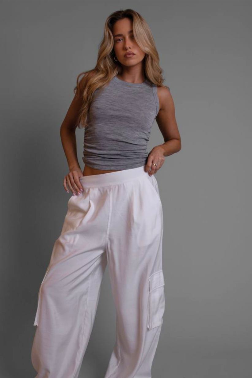 Vaenn Side Shirred Muscle Tank Now Available at Amelie & Frank's
