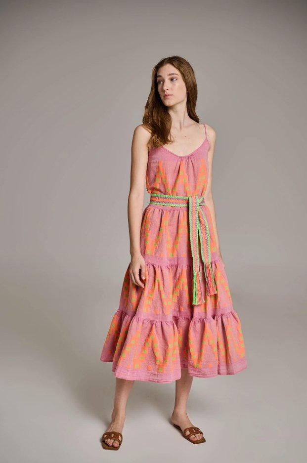 DEVOTION TWINS Zafiri dress , pink/orange – Amelie & Frank's